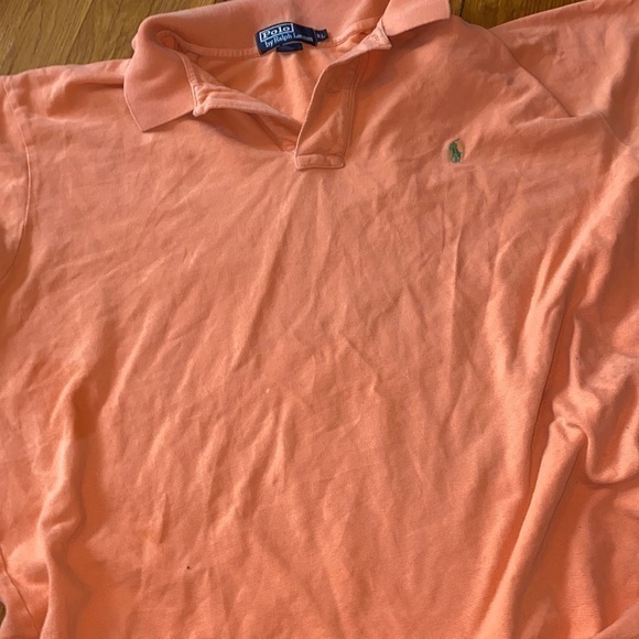Polo Ralph Lauren | Shirts | Mens Vintage Peach Polo Shirt Xl Signs Of ...